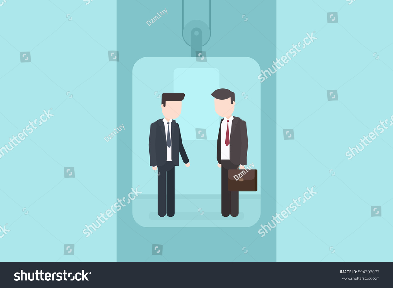 Two Men Talking Elevator Pitch Clipart: стоковая векторная графика (без ...