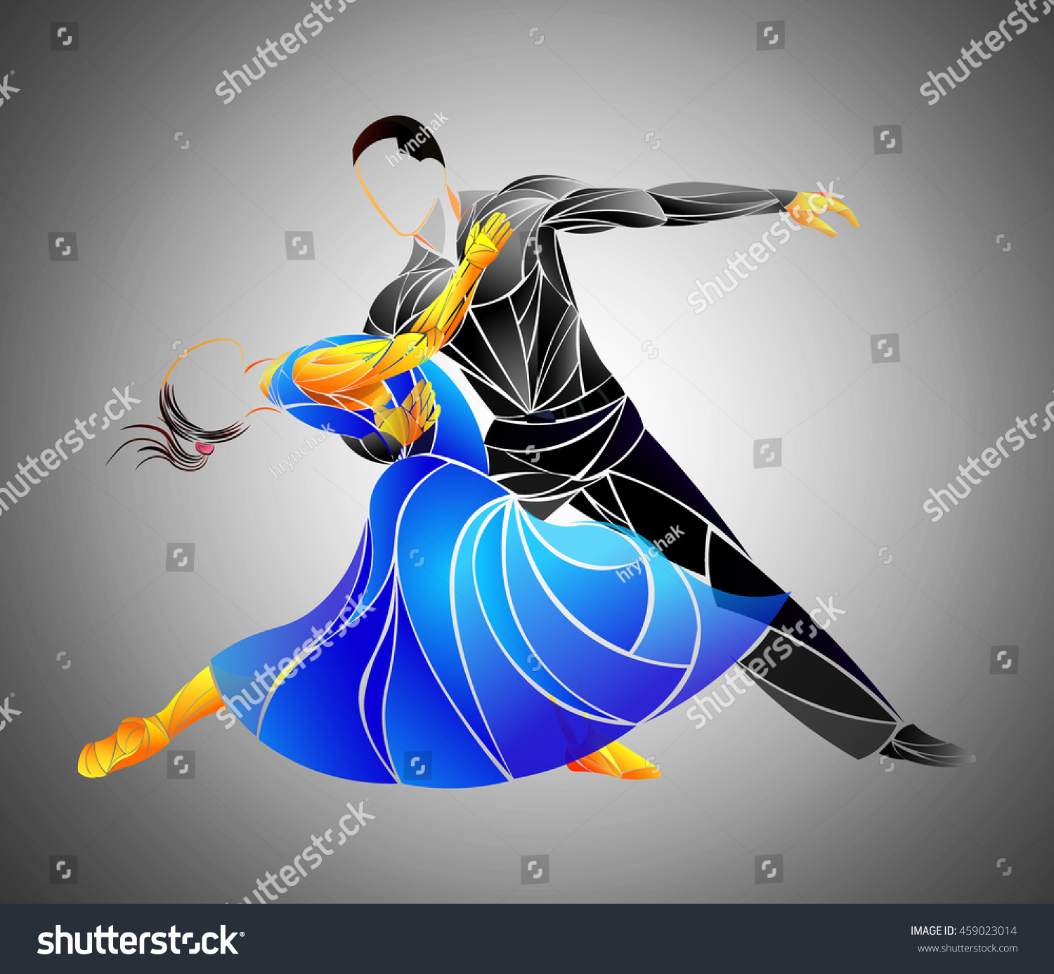 Two People Dancing: เวกเตอร์สต็อก (ปลอดค่าลิขสิทธิ์) 459023014 ...