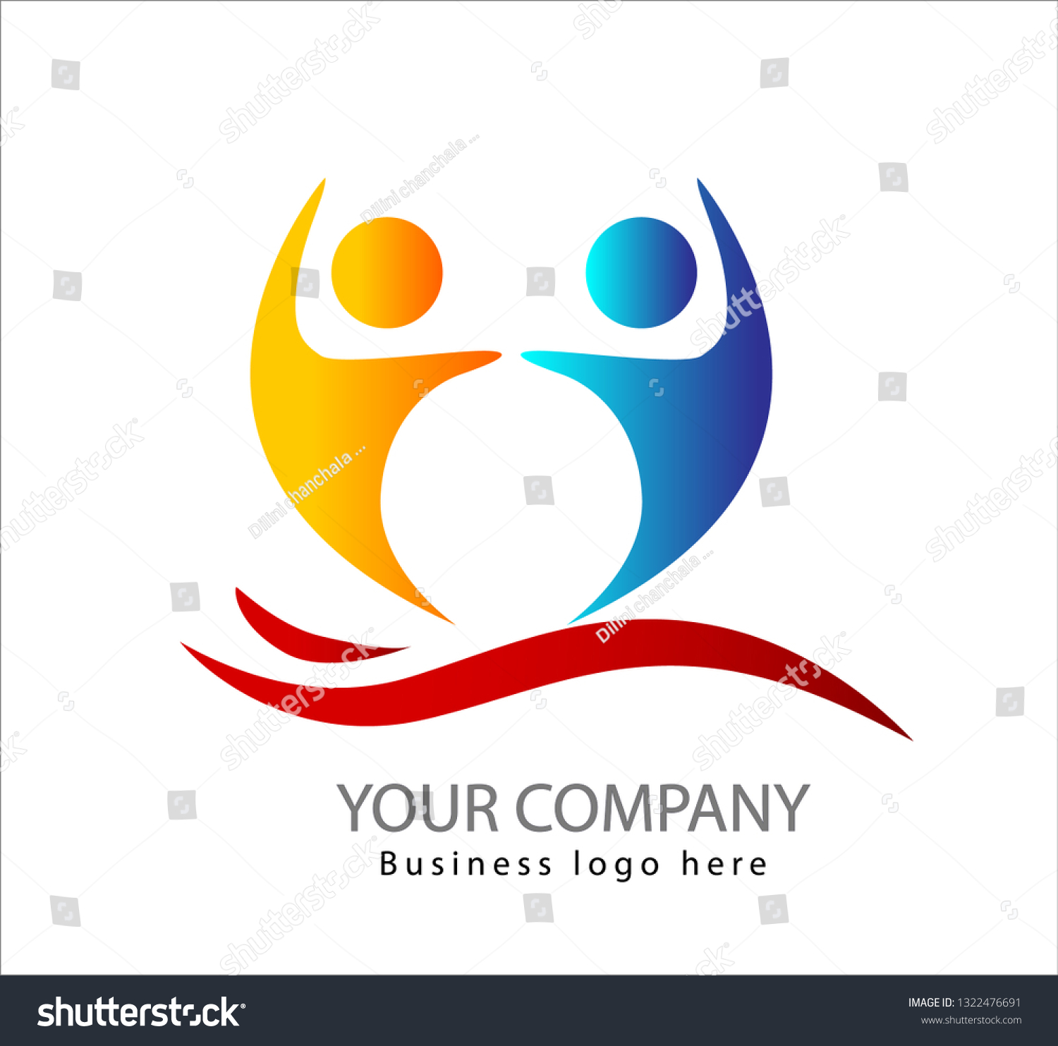 Two People Together Stock Vector (Royalty Free) 1322476691 | Shutterstock
