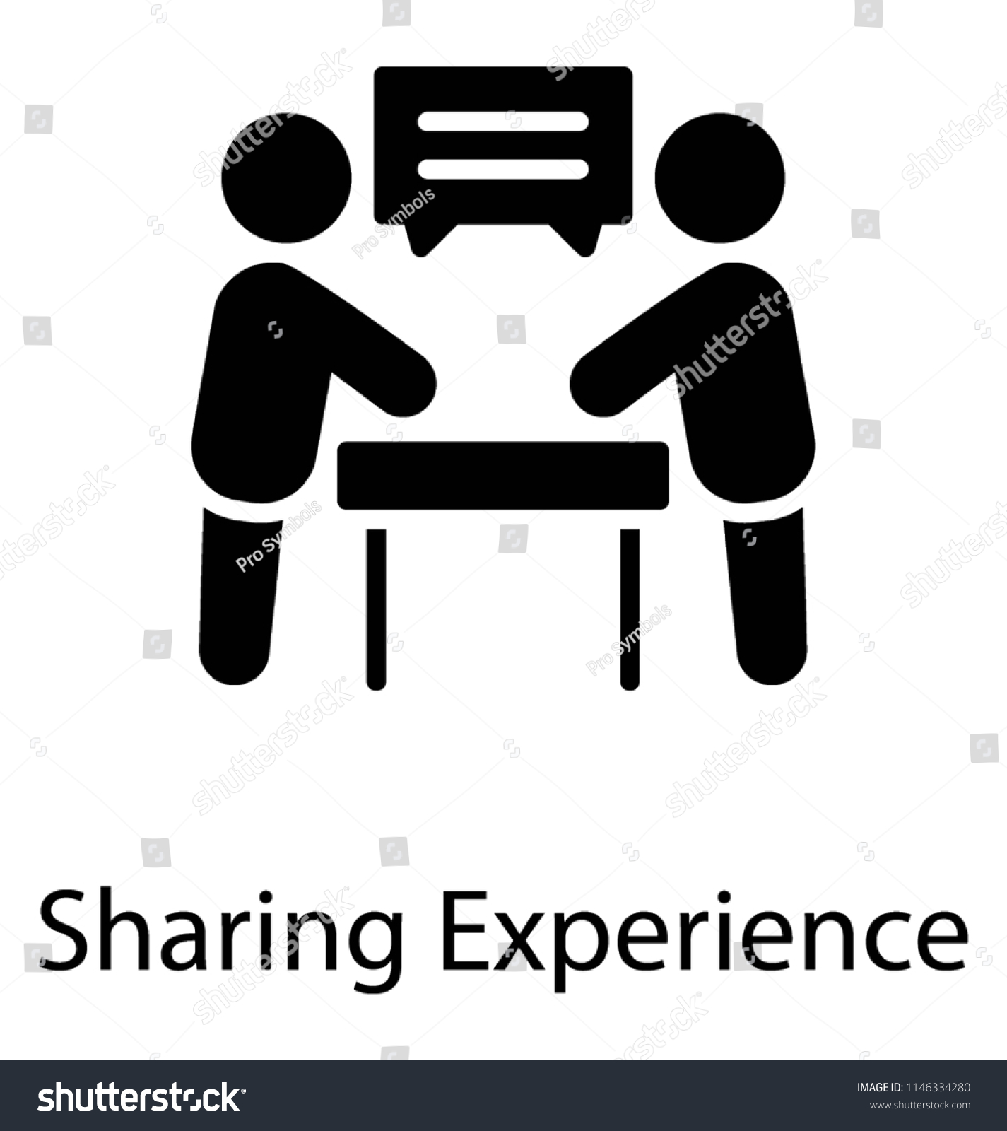 Two People Bubble Signs Representing Sharing: vector de stock (libre de ...