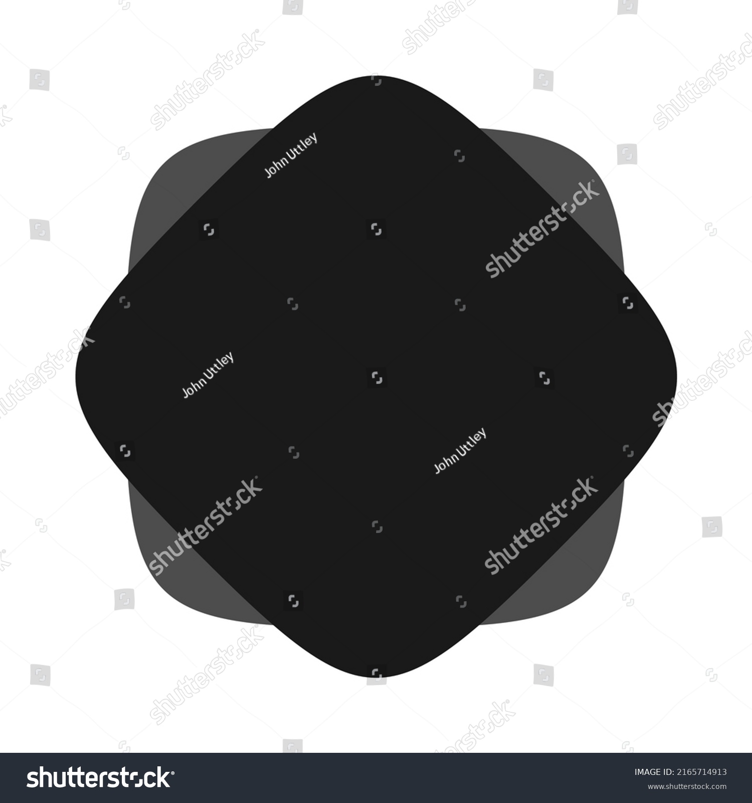 Two Squircles Rounded Square Shape Icon Stock Vector (Royalty Free ...