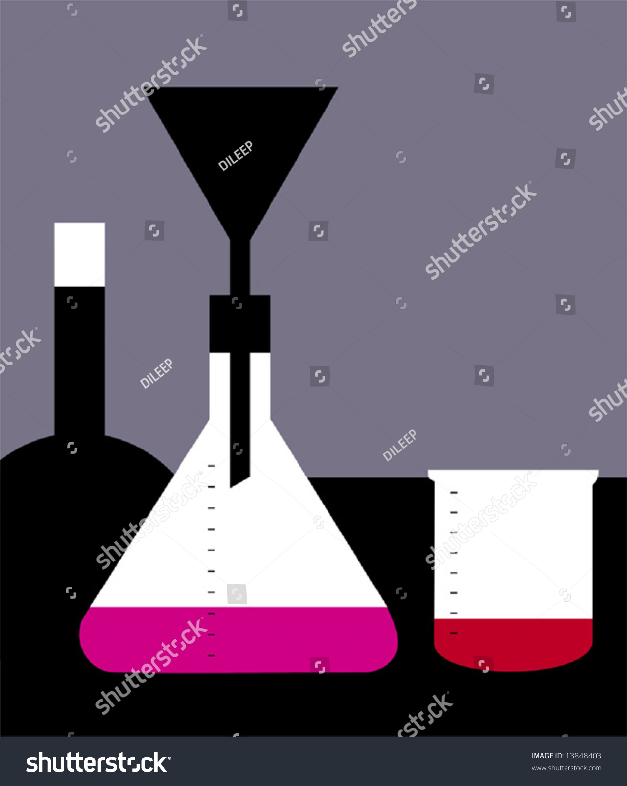 Two Test Tubes Stock Vector (Royalty Free) 13848403 | Shutterstock