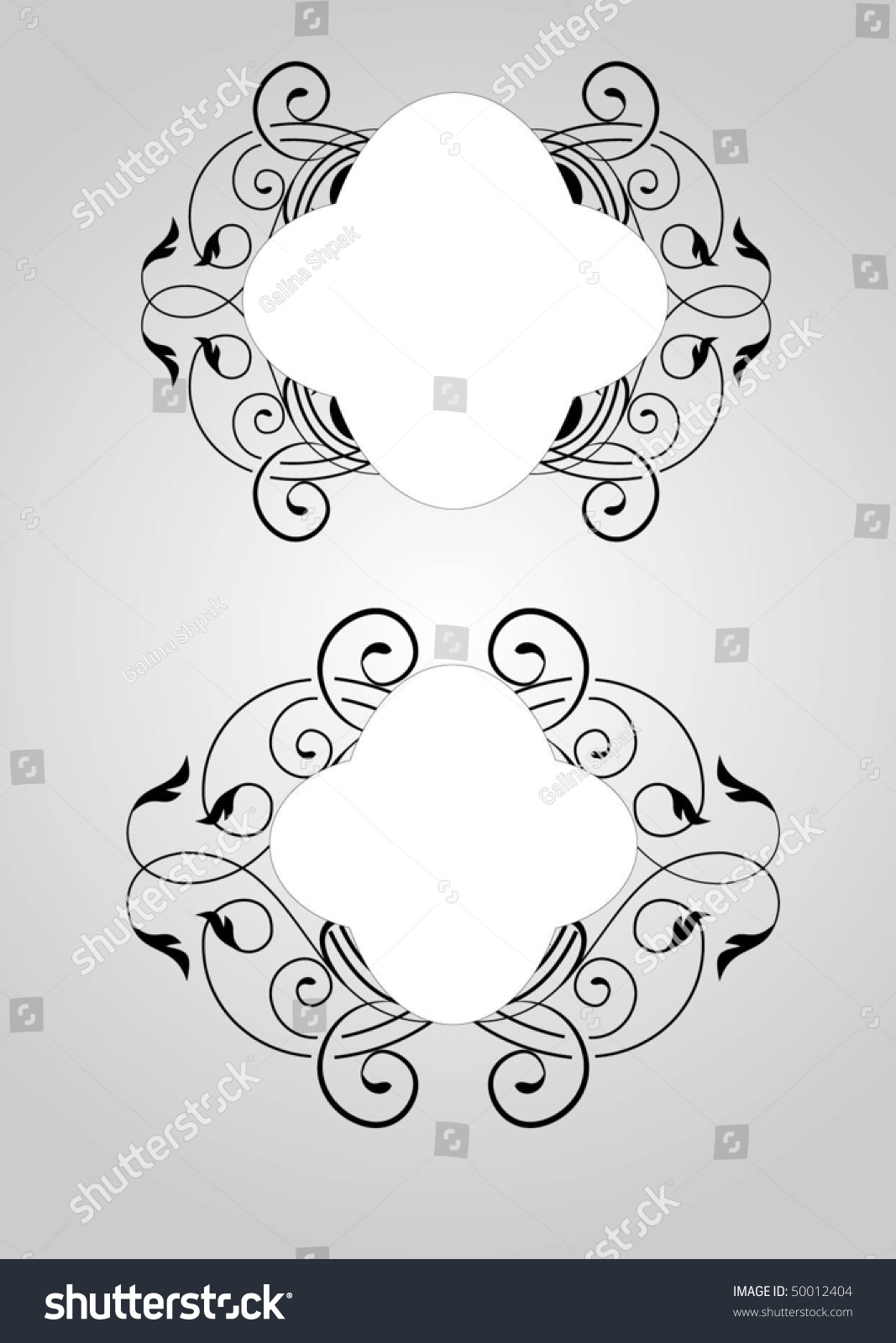 Two Vintage Frames Stock Vector (Royalty Free) 50012404 | Shutterstock
