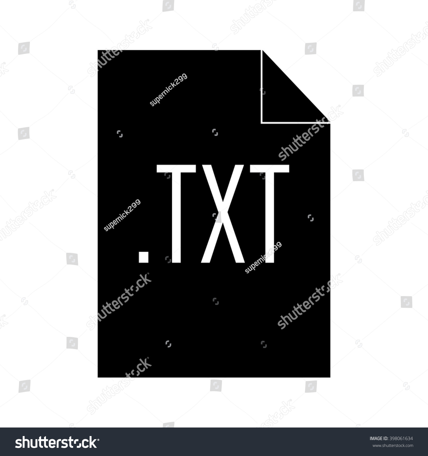 Txt File Types Icon Stock Vector (Royalty Free) 398061634 | Shutterstock