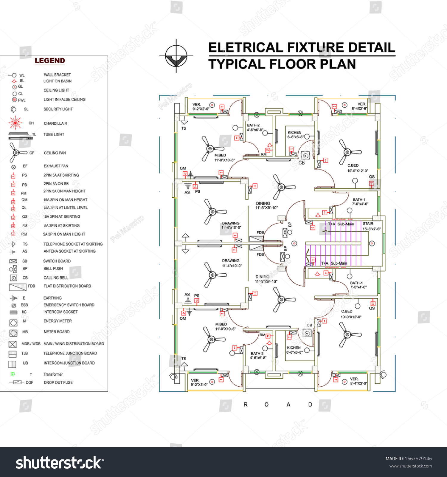 2,156 imágenes de Electrical floor plan - Imágenes, fotos y vectores de ...