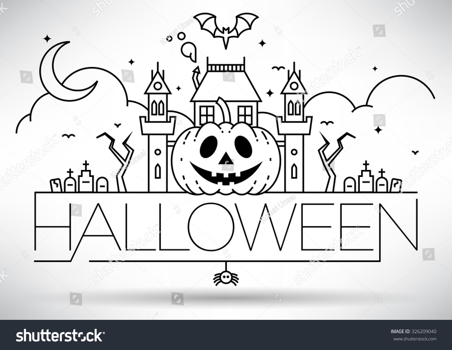 6,348 Halloween lineart Stock Vectors, Images & Vector Art | Shutterstock