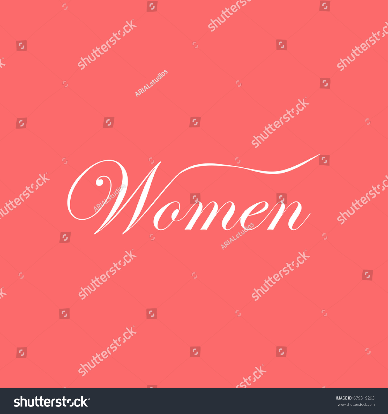 Typographic Women Vector Stock Vector (Royalty Free) 679319293 ...