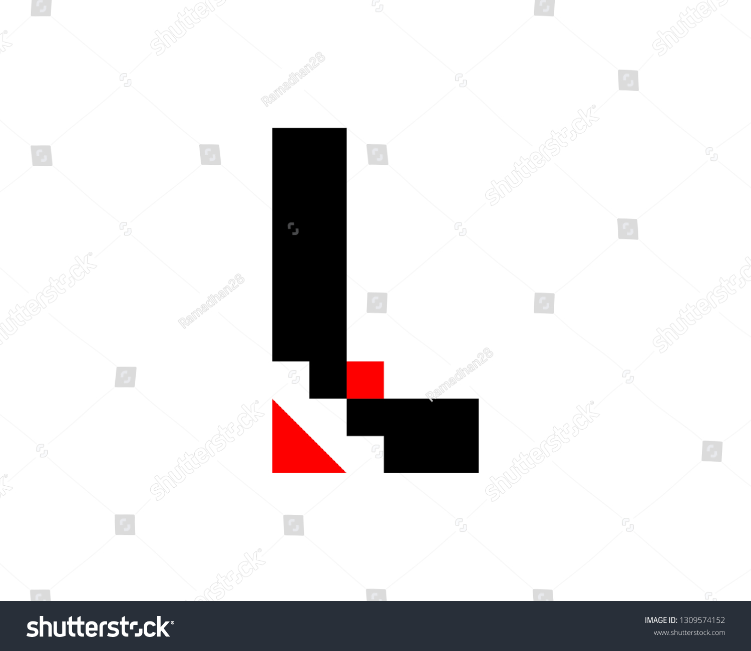 Typography Alphabet L Stock Vector (Royalty Free) 1309574152 | Shutterstock