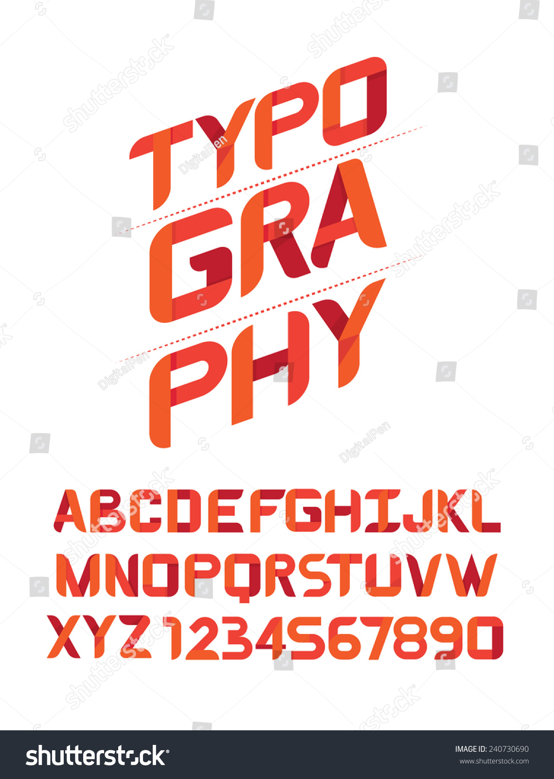 Typography Design Font You Stock Vector (Royalty Free) 240730690