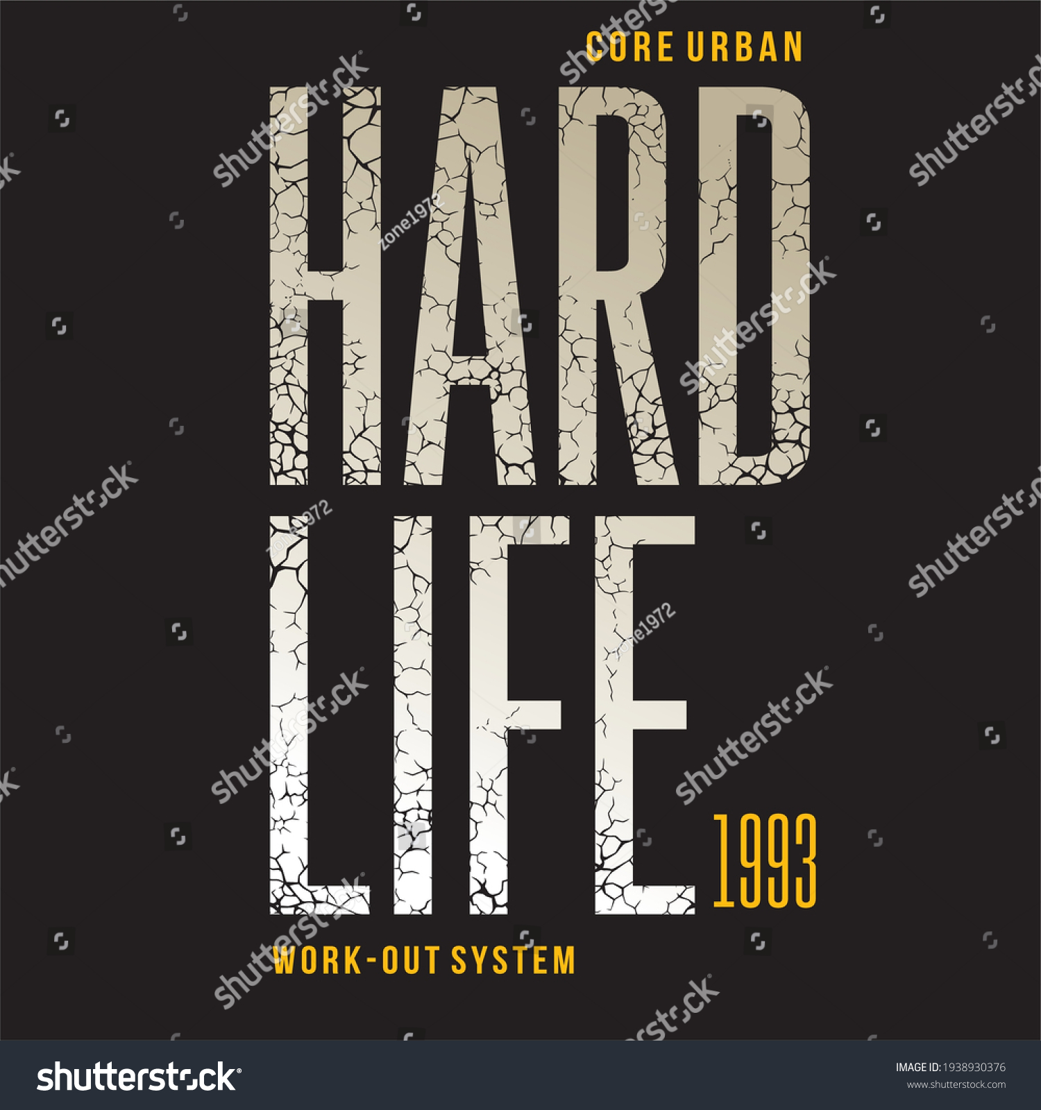 Typography Lettering Poster Vector Design Concept Stock Vector (Royalty ...