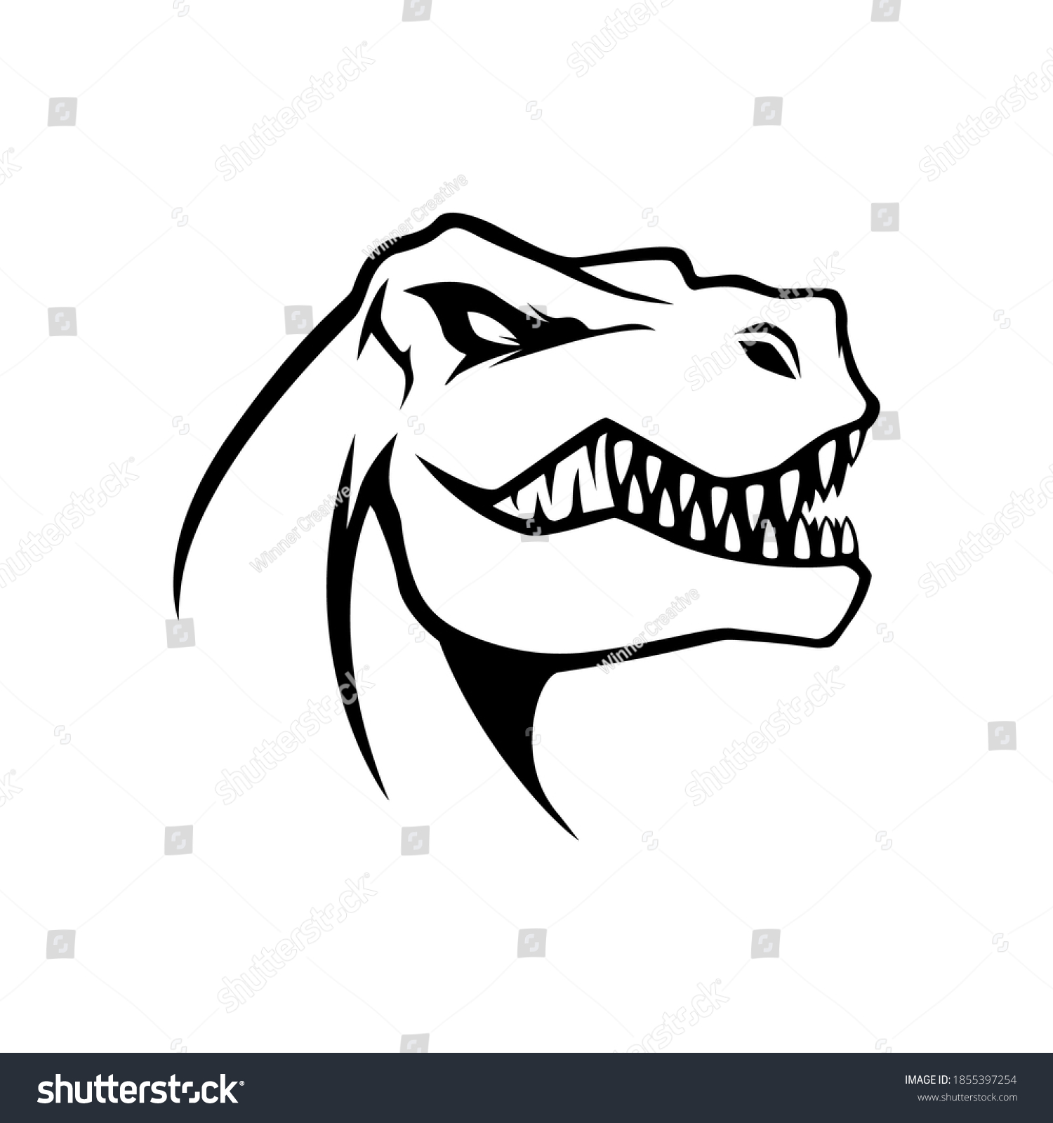 Tyrex Illustration Logo Designs Vector Template Stock Vector (Royalty ...