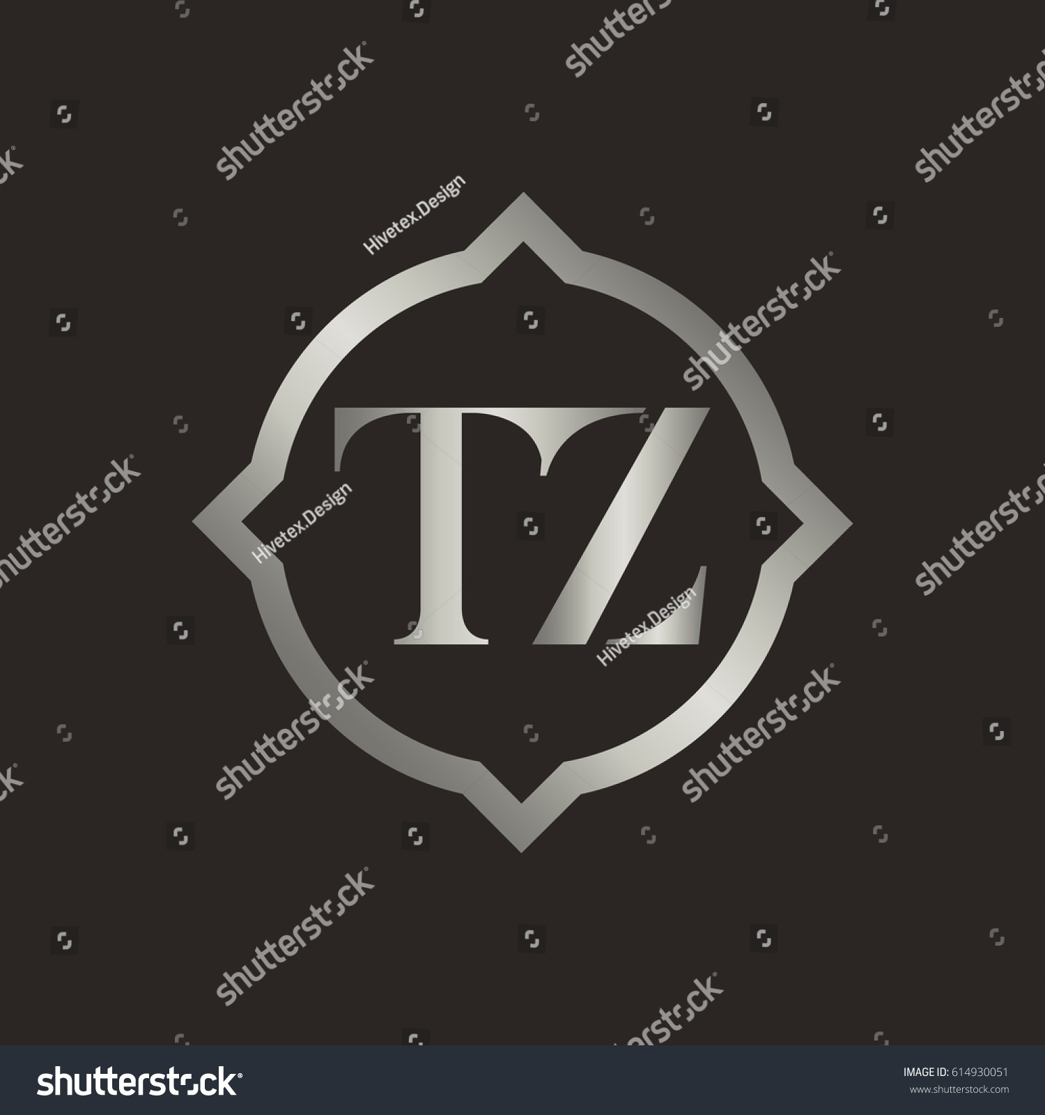 Tz Logo Stock Vector (Royalty Free) 614930051