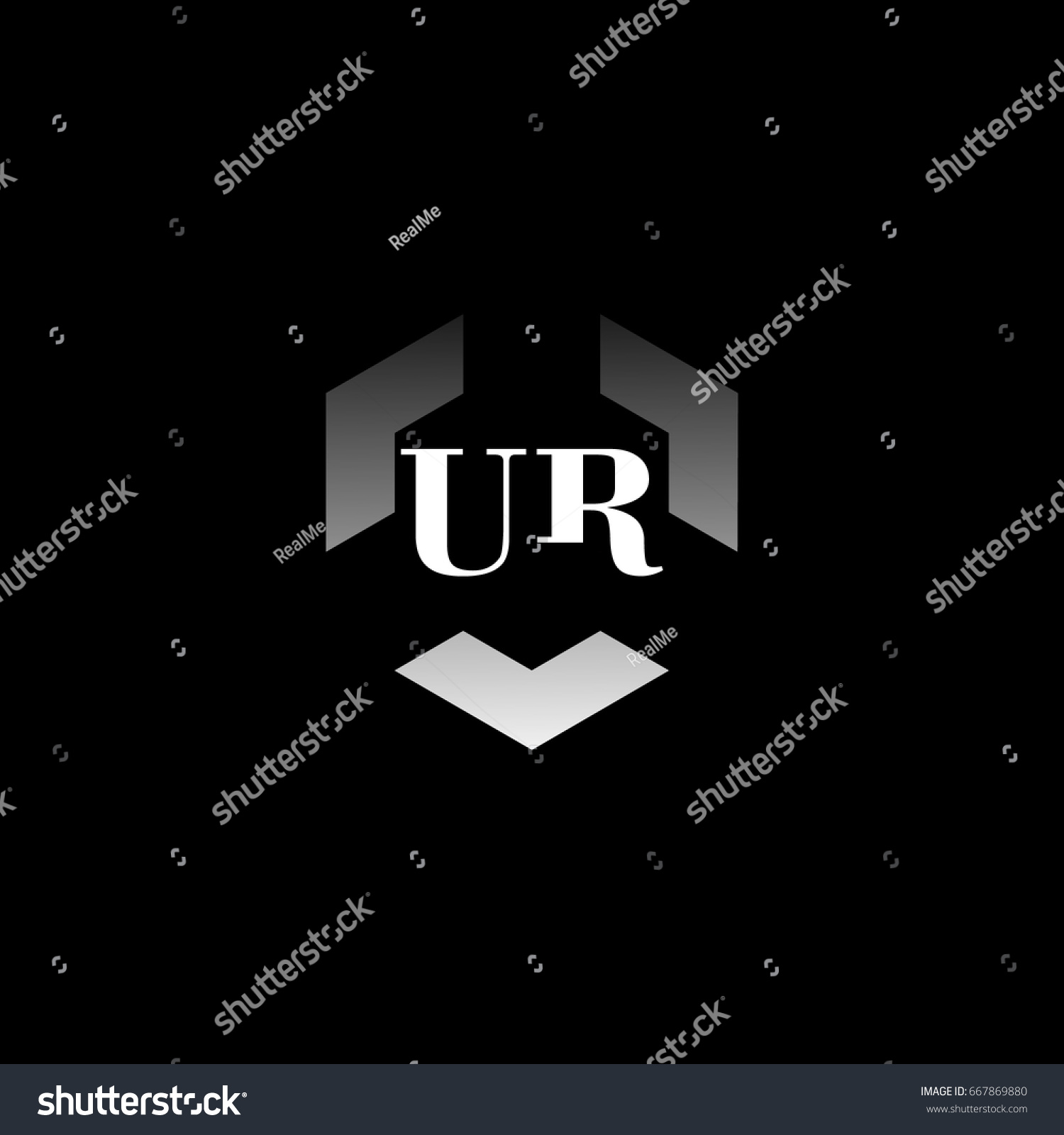 U R Logo Stock Vector (Royalty Free) 667869880 | Shutterstock