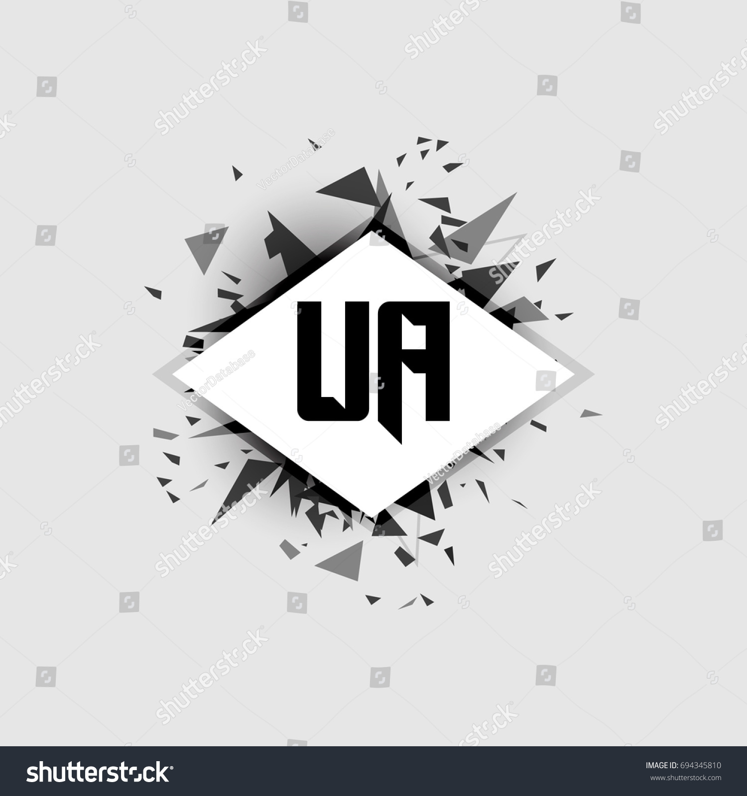 Ua Logo Stock Vector (Royalty Free) 694345810 | Shutterstock