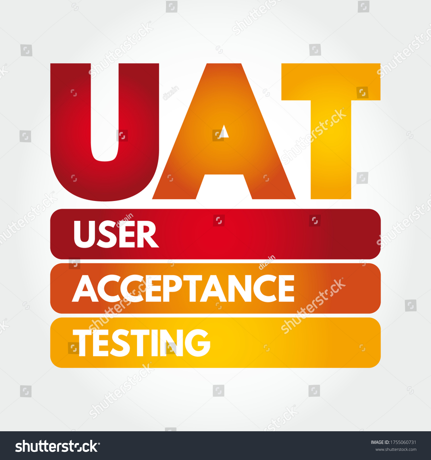 Uat User Acceptance Testing Defined Testing Stock Vector (Royalty Free ...