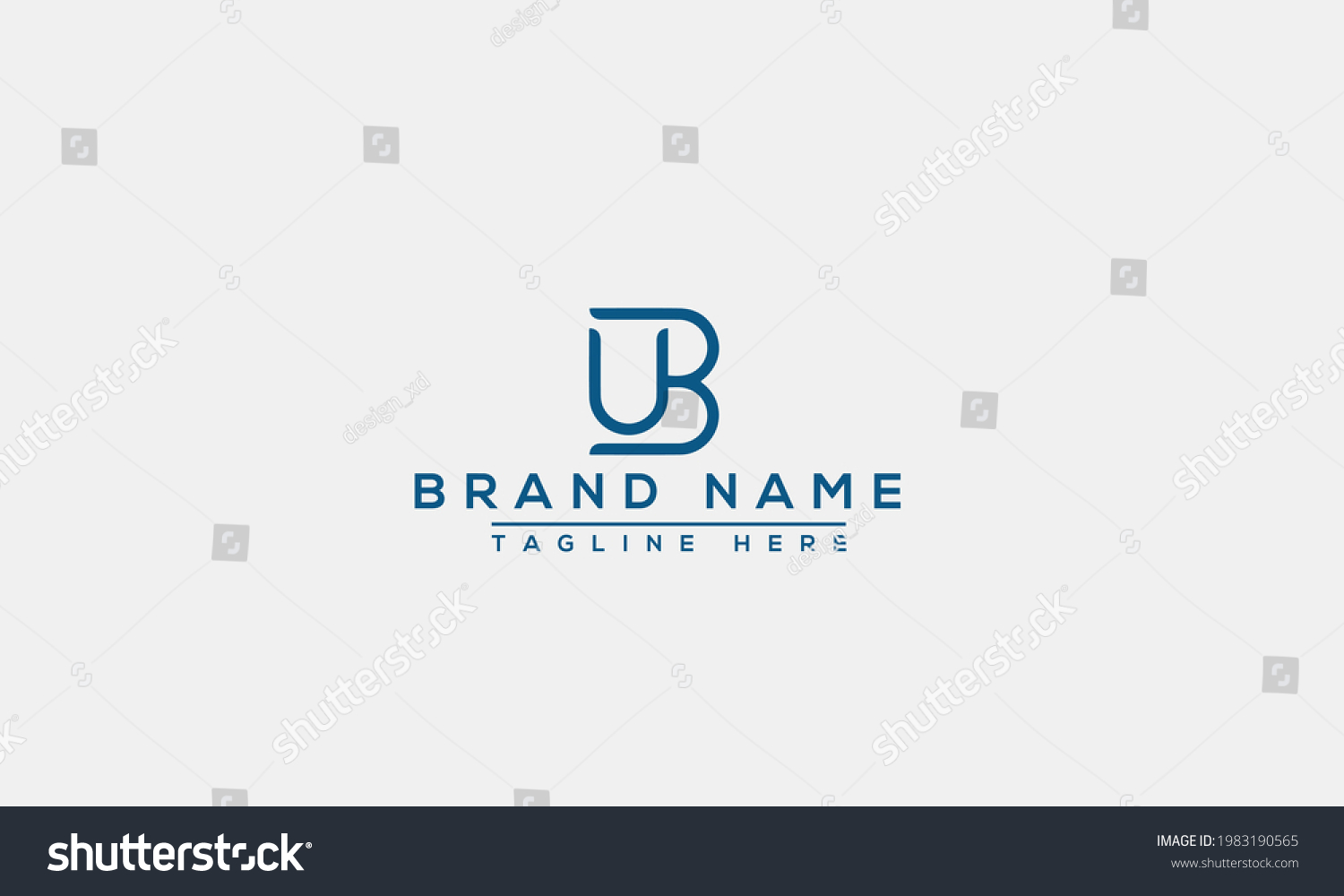 Ub Logo Design Template Vector Graphic Stock Vector (Royalty Free ...