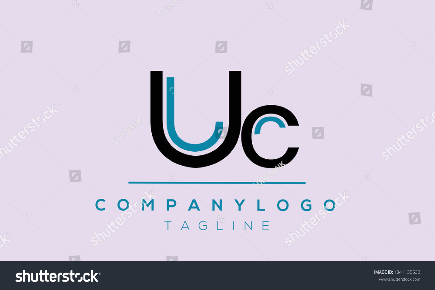 Uc Initials Monogram Letter Text Alphabet Stock Vector (Royalty Free ...