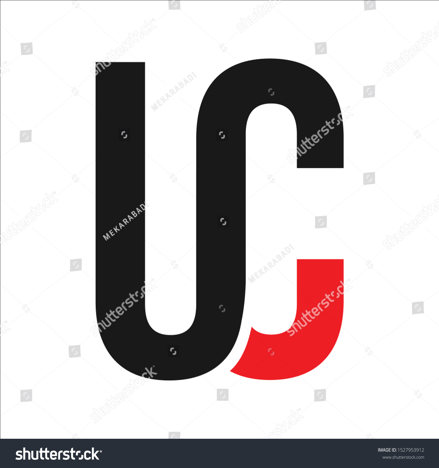 Uc Logo Initials Minimalis Modern Stock Vector (Royalty Free ...