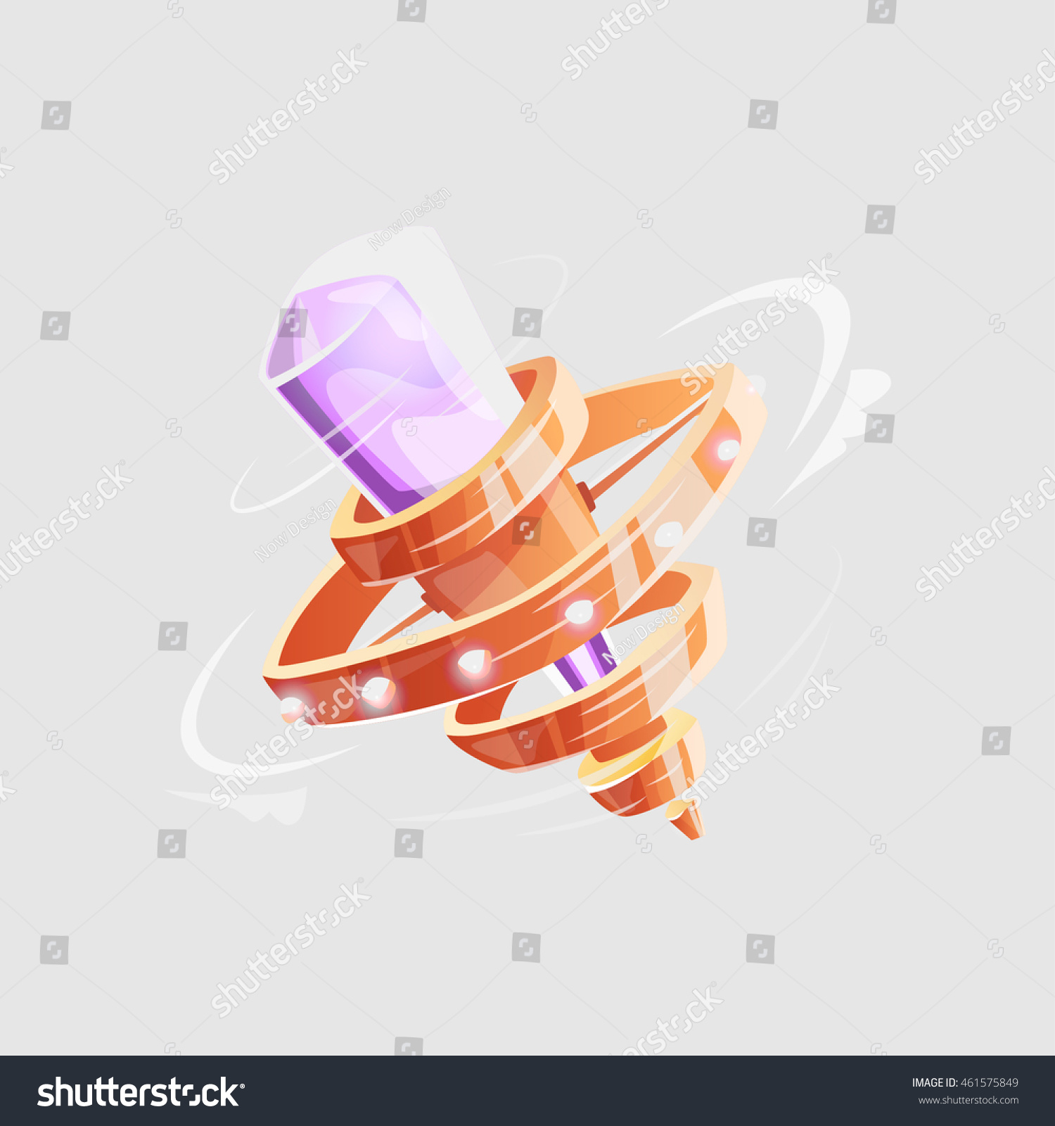 Ufo Alien Spaceship Element Design Games Stock Vector (Royalty Free ...