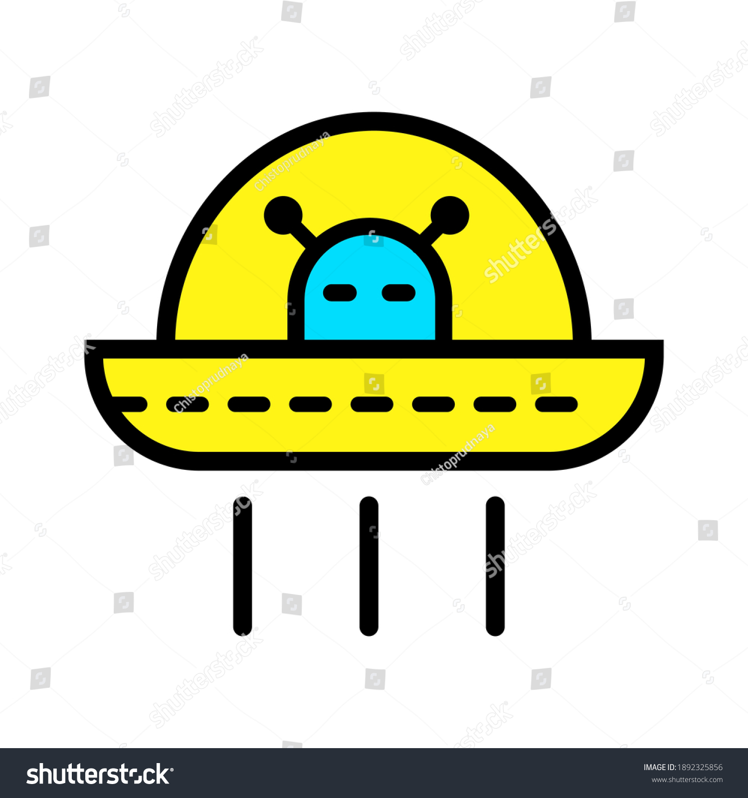 Ufo Graphic Vector Set Different Styles Stock Vector (Royalty Free ...