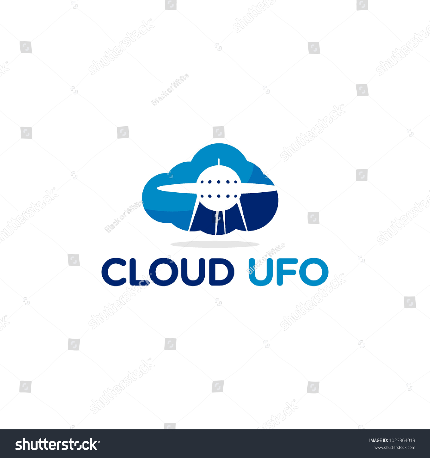 Ufo Logo Design Stock Vector (Royalty Free) 1023864019 | Shutterstock