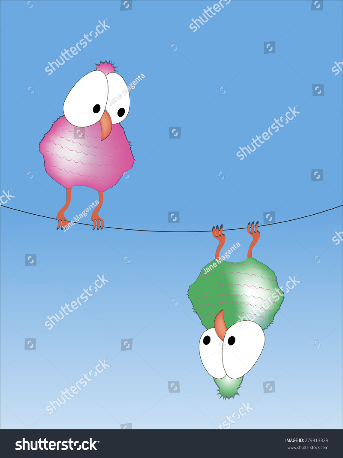 Ugly Birds Stock Vector (Royalty Free) 279913328