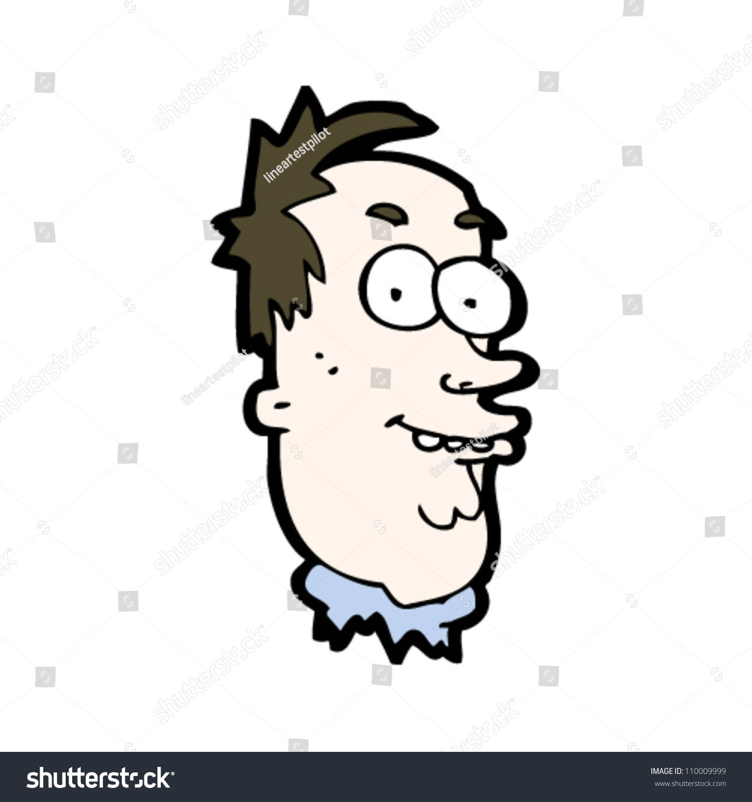 Ugly Man Cartoon Stock Vector (Royalty Free) 110009999