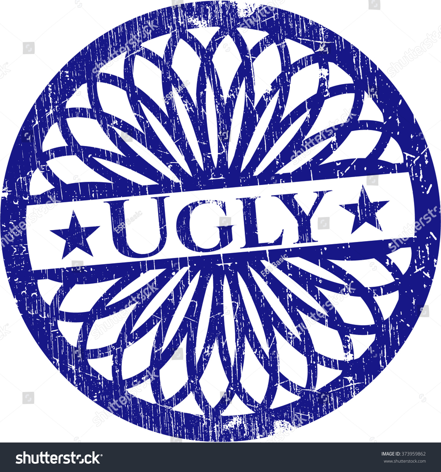 Ugly Rubber Grunge Texture Stamp Stock Vector (Royalty Free) 373959862 ...