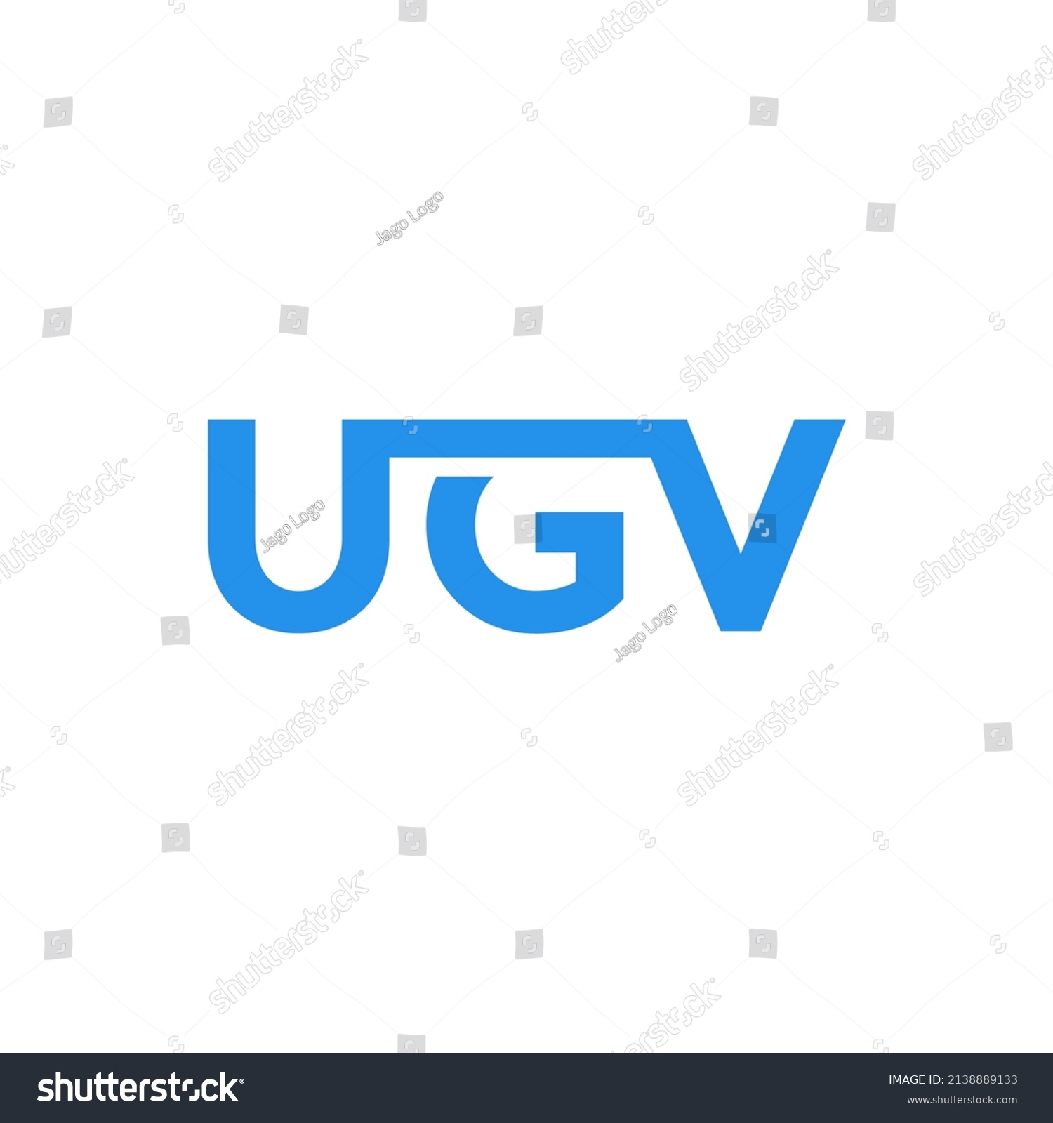 Ugv Initial Logo Good Technology Logo Stock Vector (Royalty Free ...