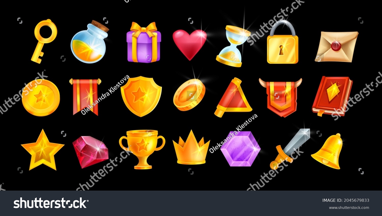 Ui Game Icon Set Vector Casino 库存矢量图（免版税）2045679833 | Shutterstock