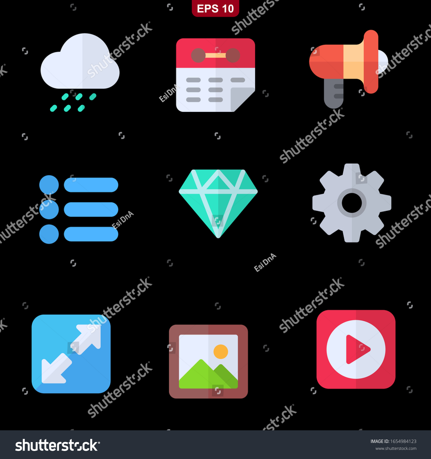 Ui Interface Set Stock Vector Illustration Stock Vector (Royalty Free ...