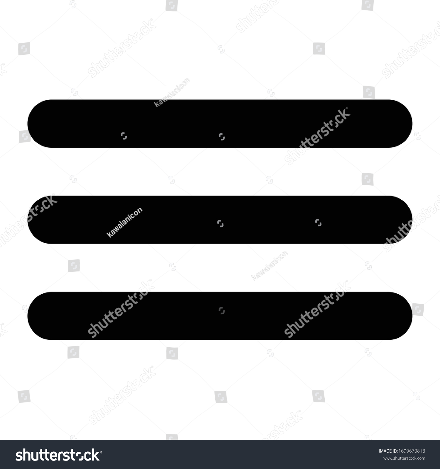 Ui Line Icon Hamburger Menu Stock Vector (Royalty Free) 1699670818 ...