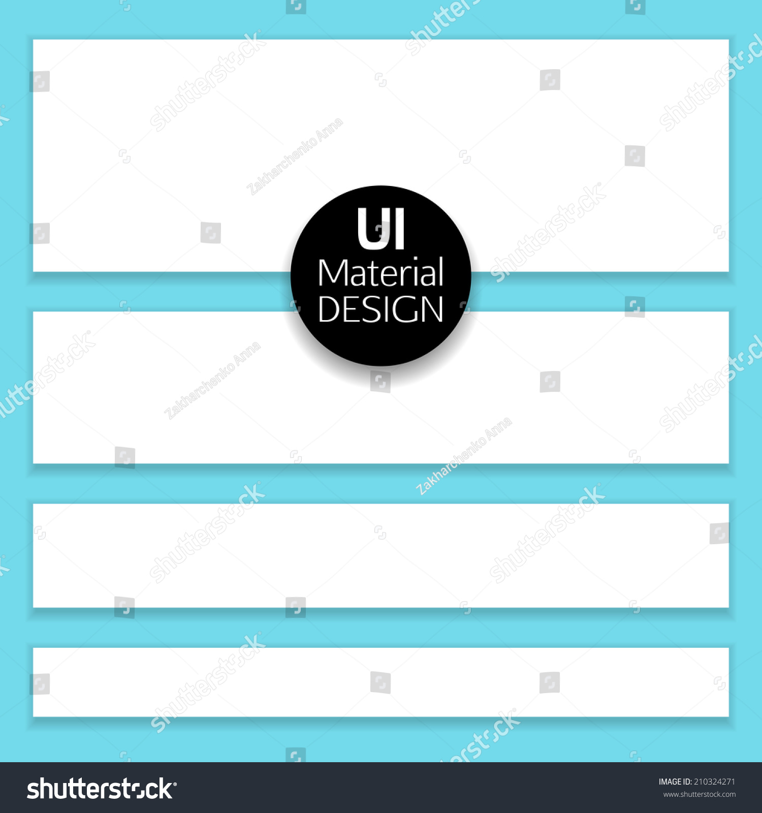 Ui Material Design Mobile Web Applications Stock Vector (Royalty Free ...
