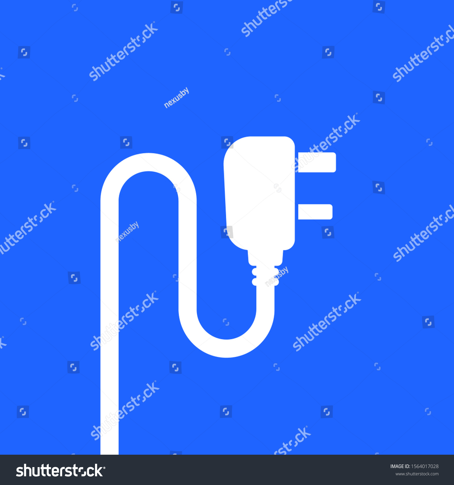 Uk Plug Cord Vector Icon Stock Vector (Royalty Free) 1564017028 ...