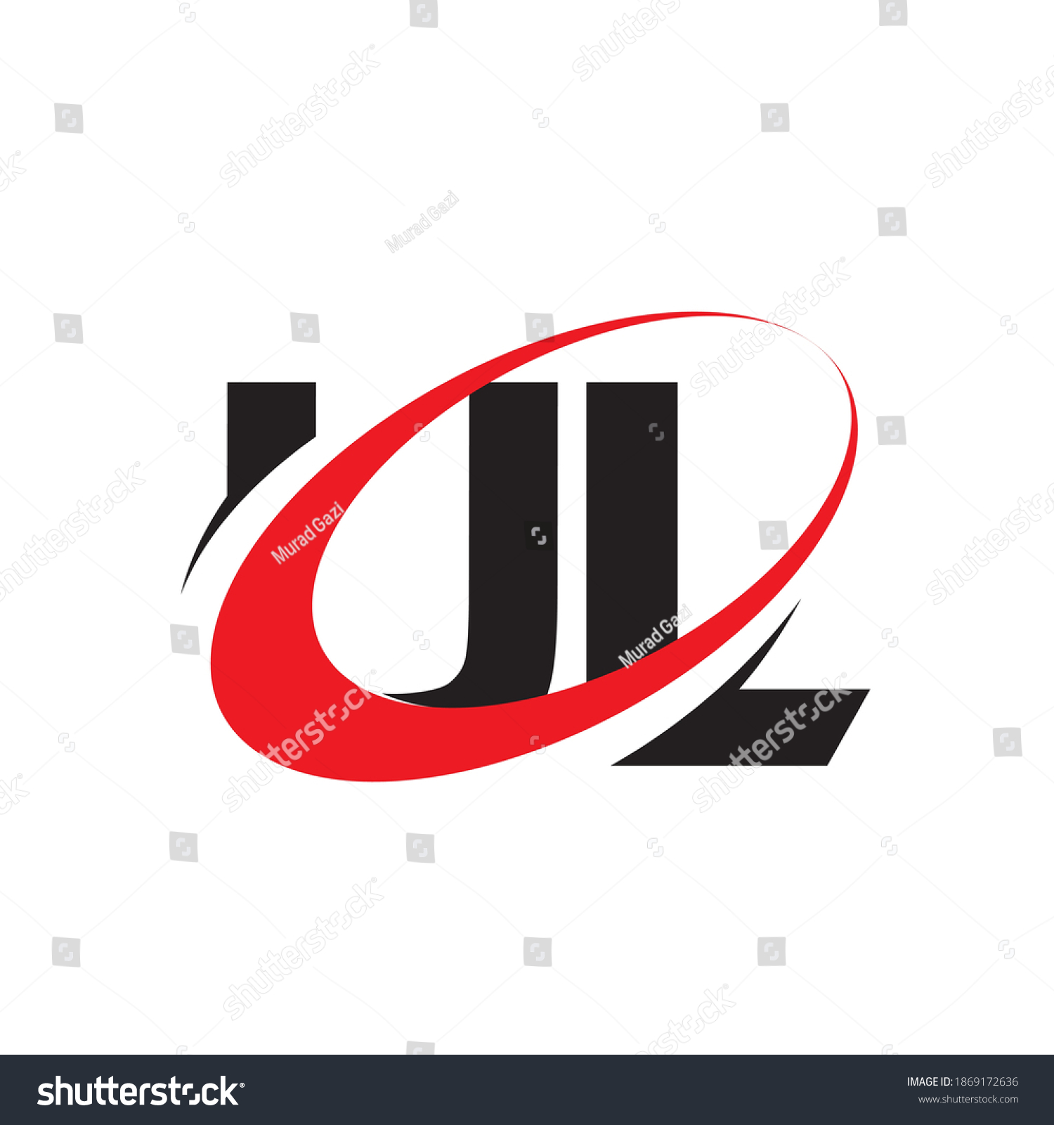 Ul Letter Logo Design Vector Stock Vector (Royalty Free) 1869172636 ...