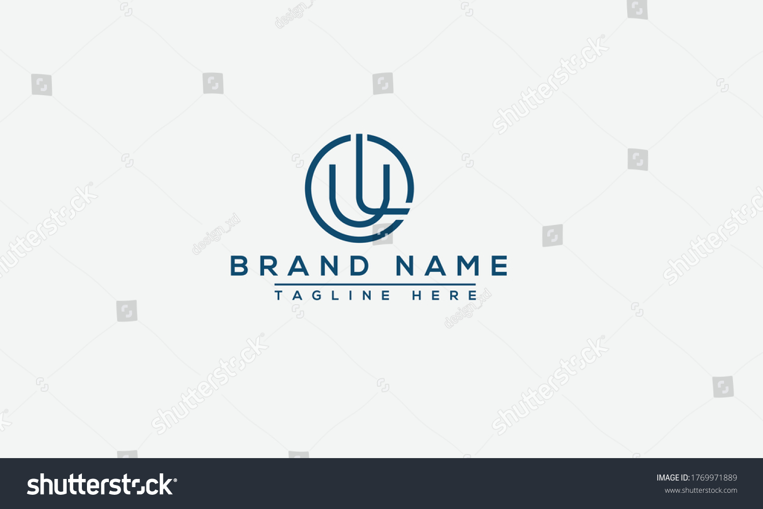 Ul Logo Design Template Vector Graphic Stock Vector (Royalty Free ...
