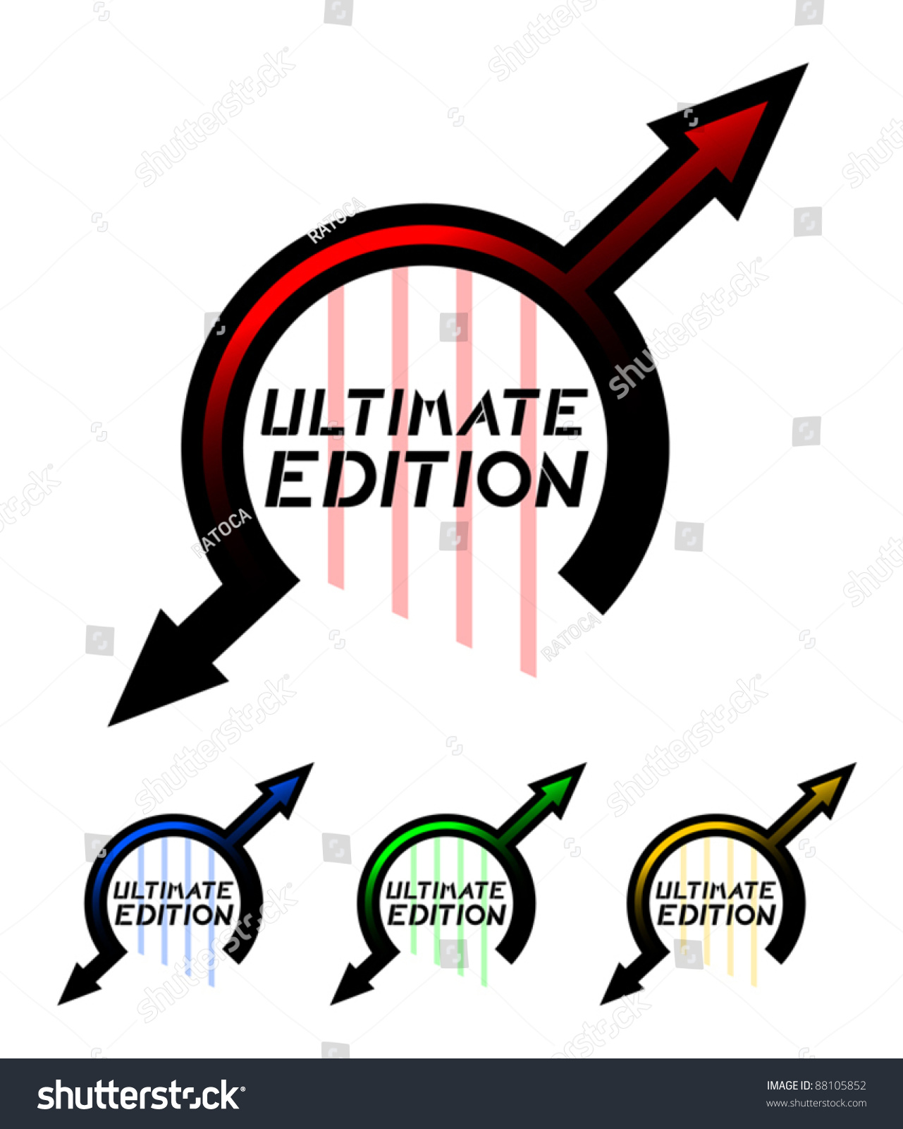 Ultimate Edition Icons Stock Vector (Royalty Free) 88105852 | Shutterstock