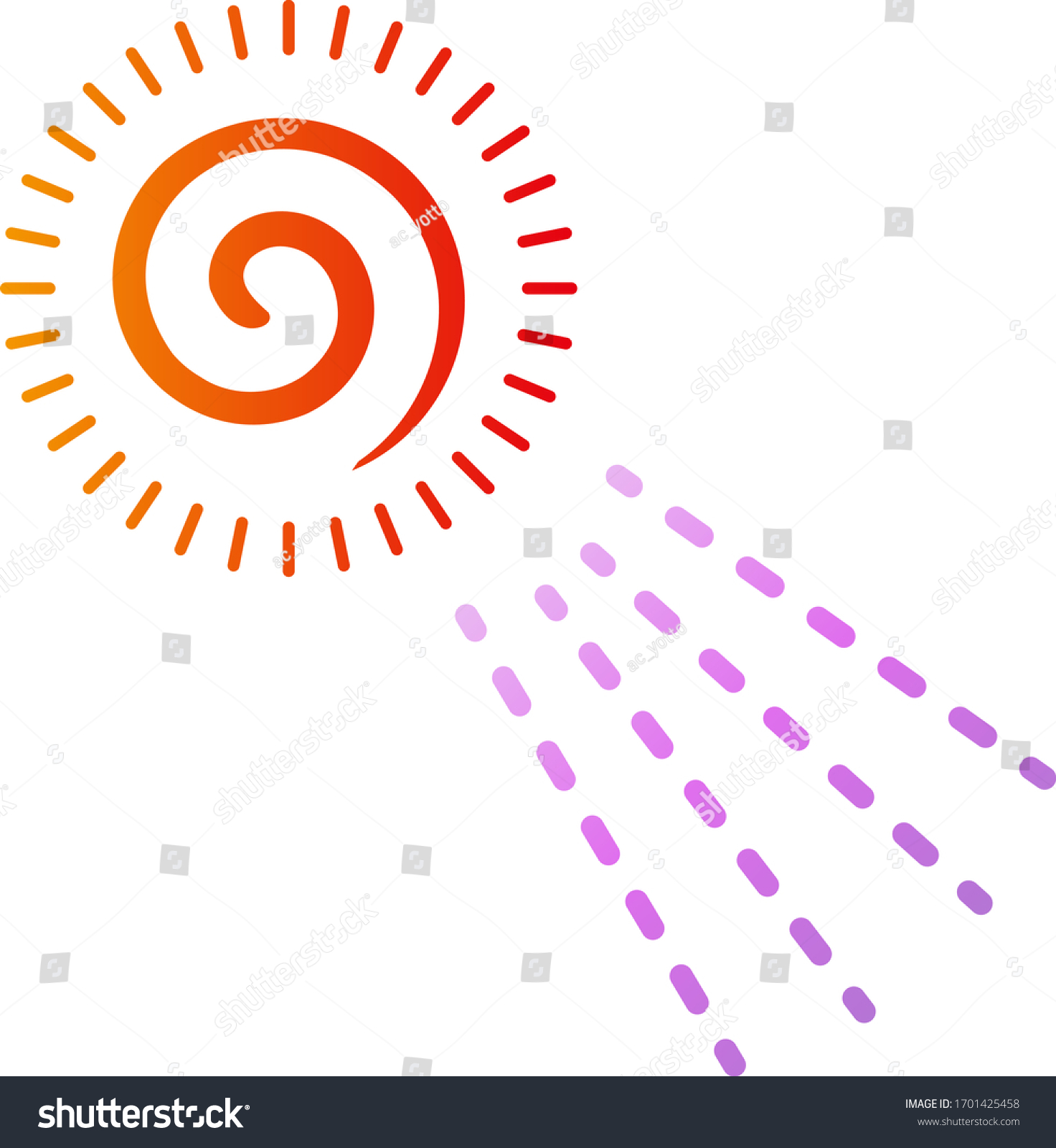 Ultraviolet Light Isolated Vector Illustration Stock Vector (Royalty ...
