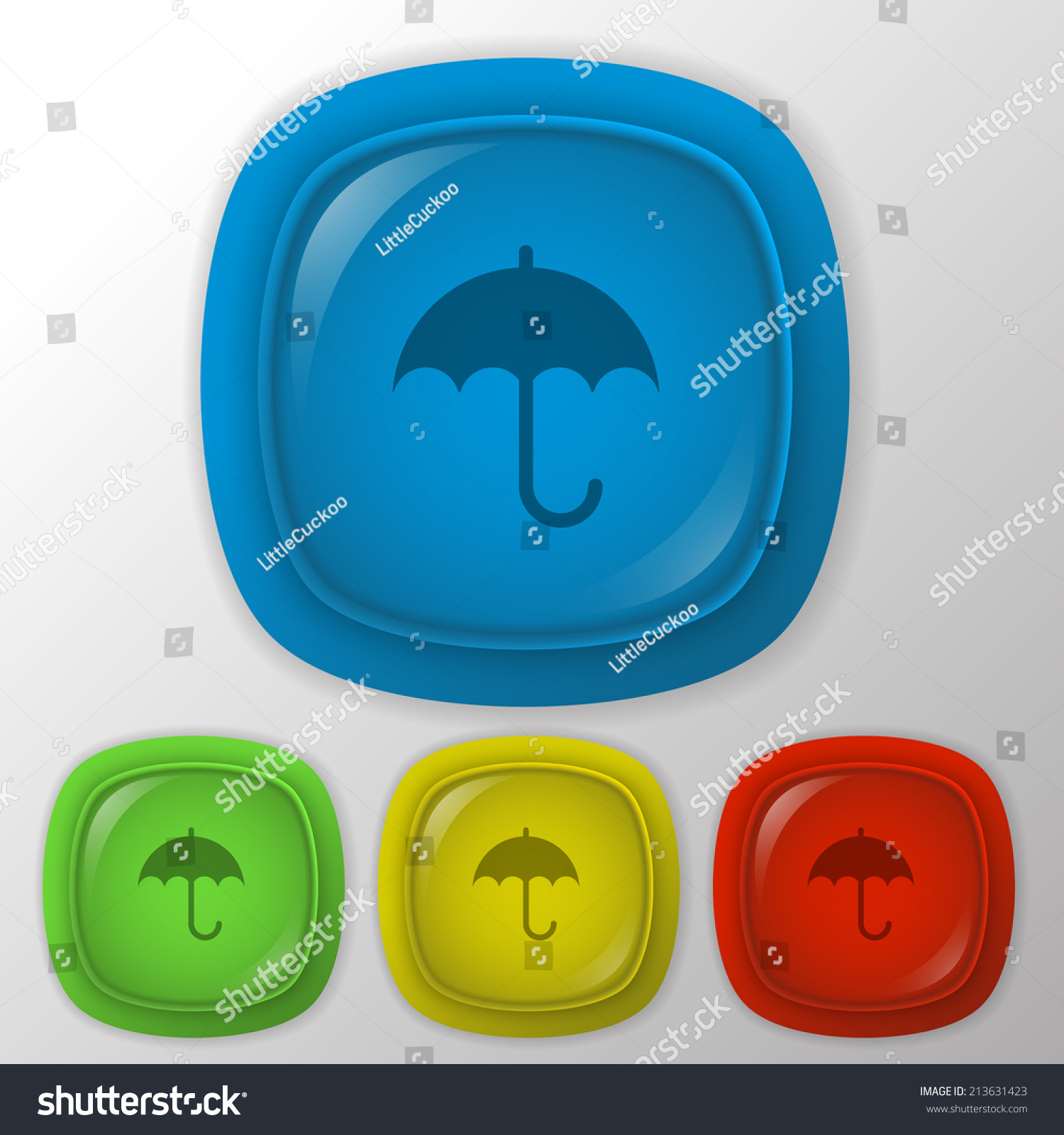 Umbrella Sign Stock Vector (Royalty Free) 213631423 | Shutterstock