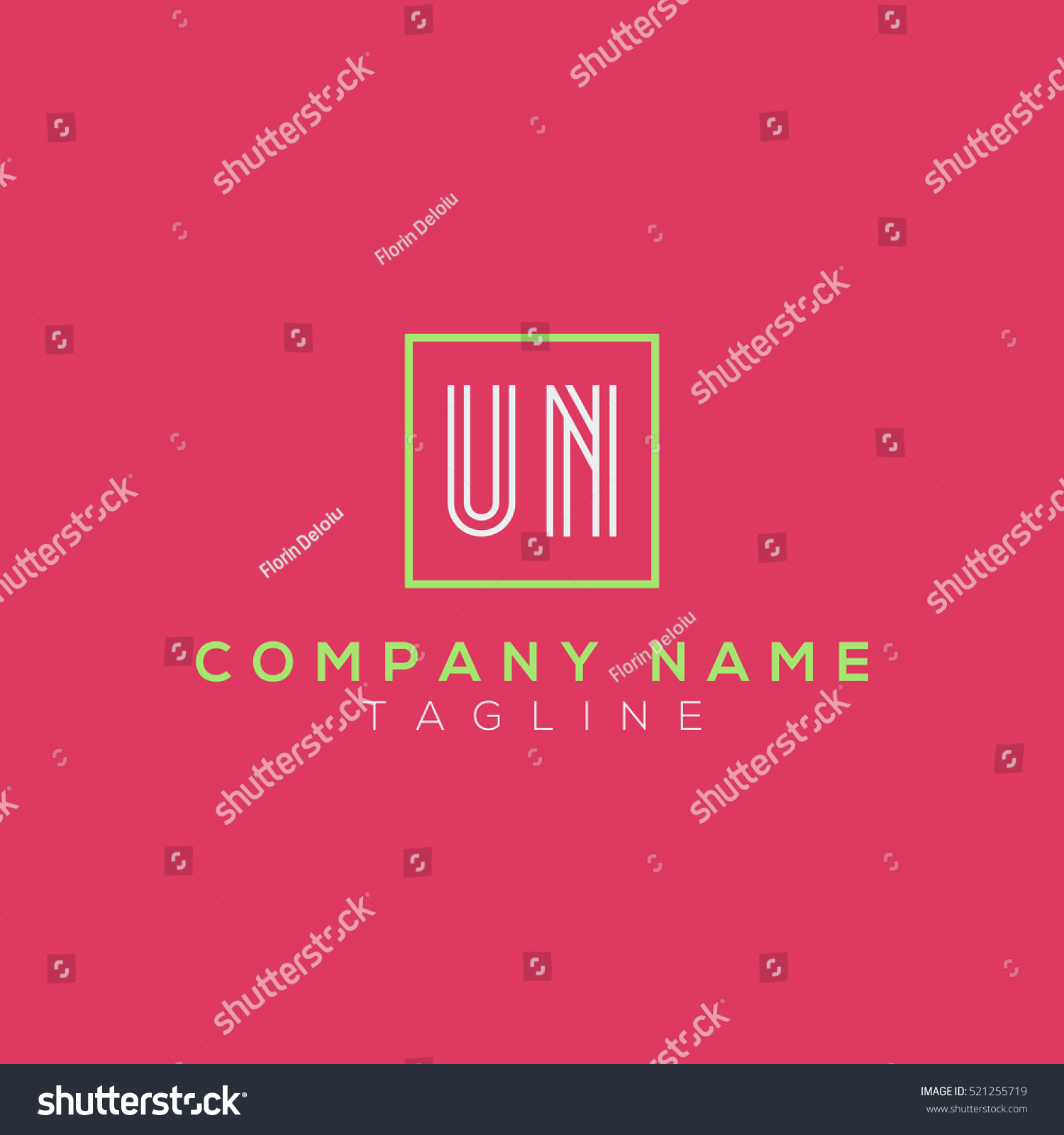 Un Logo: vector de stock (libre de regalías) 521255719 | Shutterstock