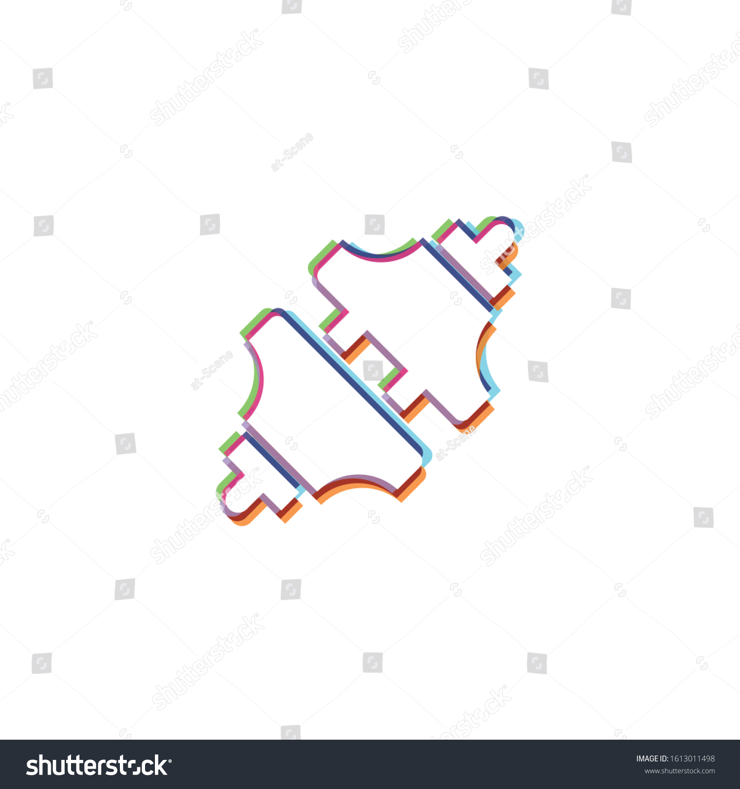 Unplugged Vector App Icon Stock Vector (Royalty Free) 1613011498 ...