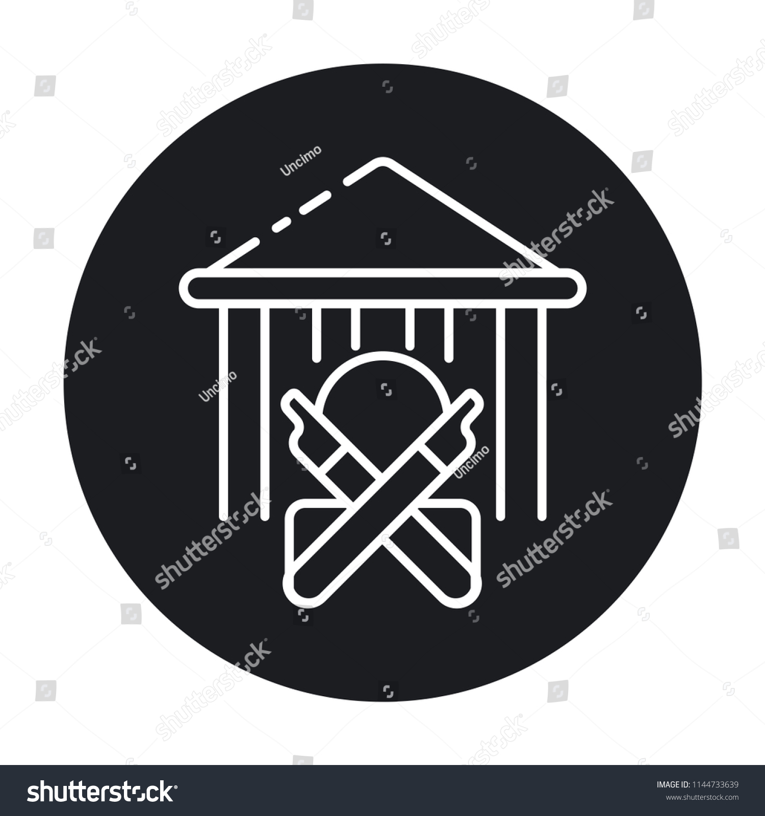 Unbanked Modern Simple Ui Vector Icon Stock Vector (Royalty Free ...