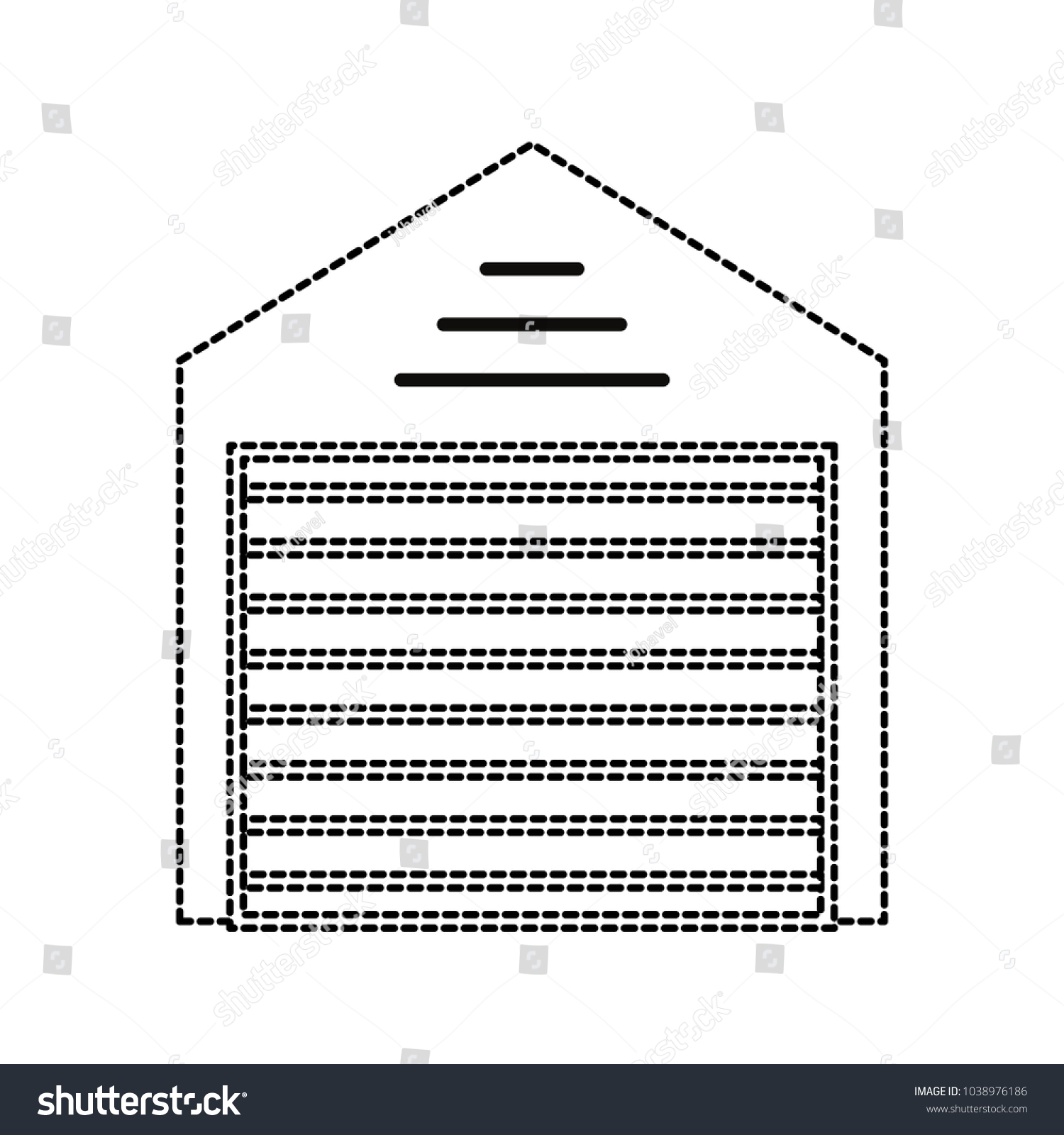 Uncolored Storage Sticker Vector Illustration Stock Vector (Royalty ...