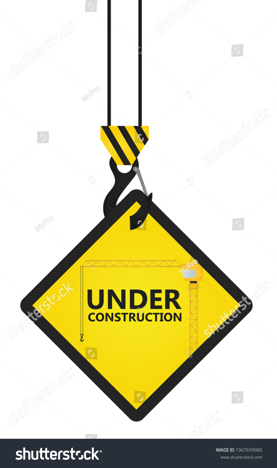Under Construction Sign Vector Illustration Stock Vector (Royalty Free ...