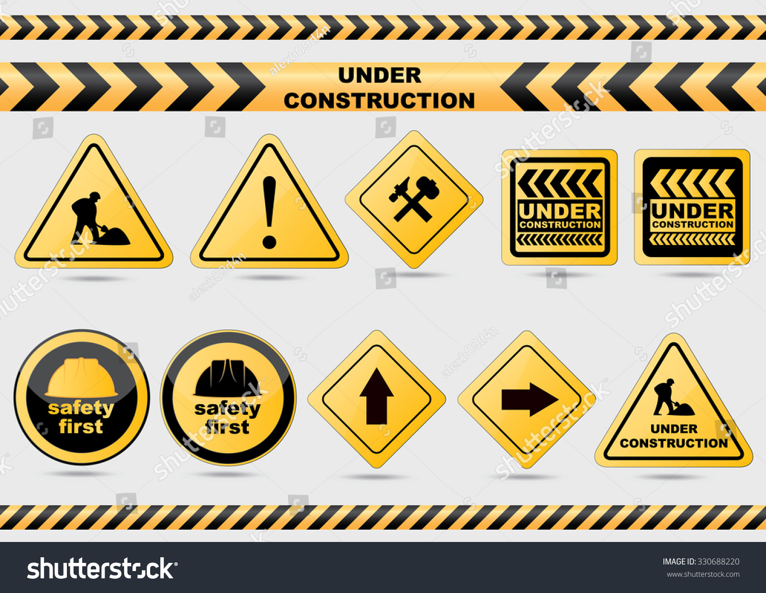 1.245.411 Construction sign vector Görseli, Stok Fotoğraflar ve ...