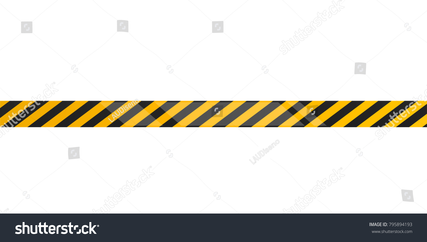 Under Construction Tape On White Background Stock Vector (Royalty Free ...