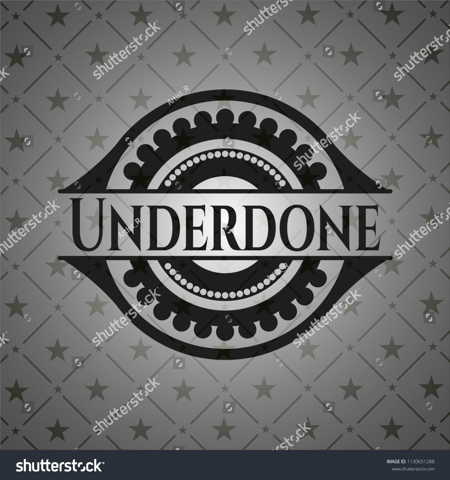 Underdone Dark Badge Stock Vector (Royalty Free) 1130651288 | Shutterstock