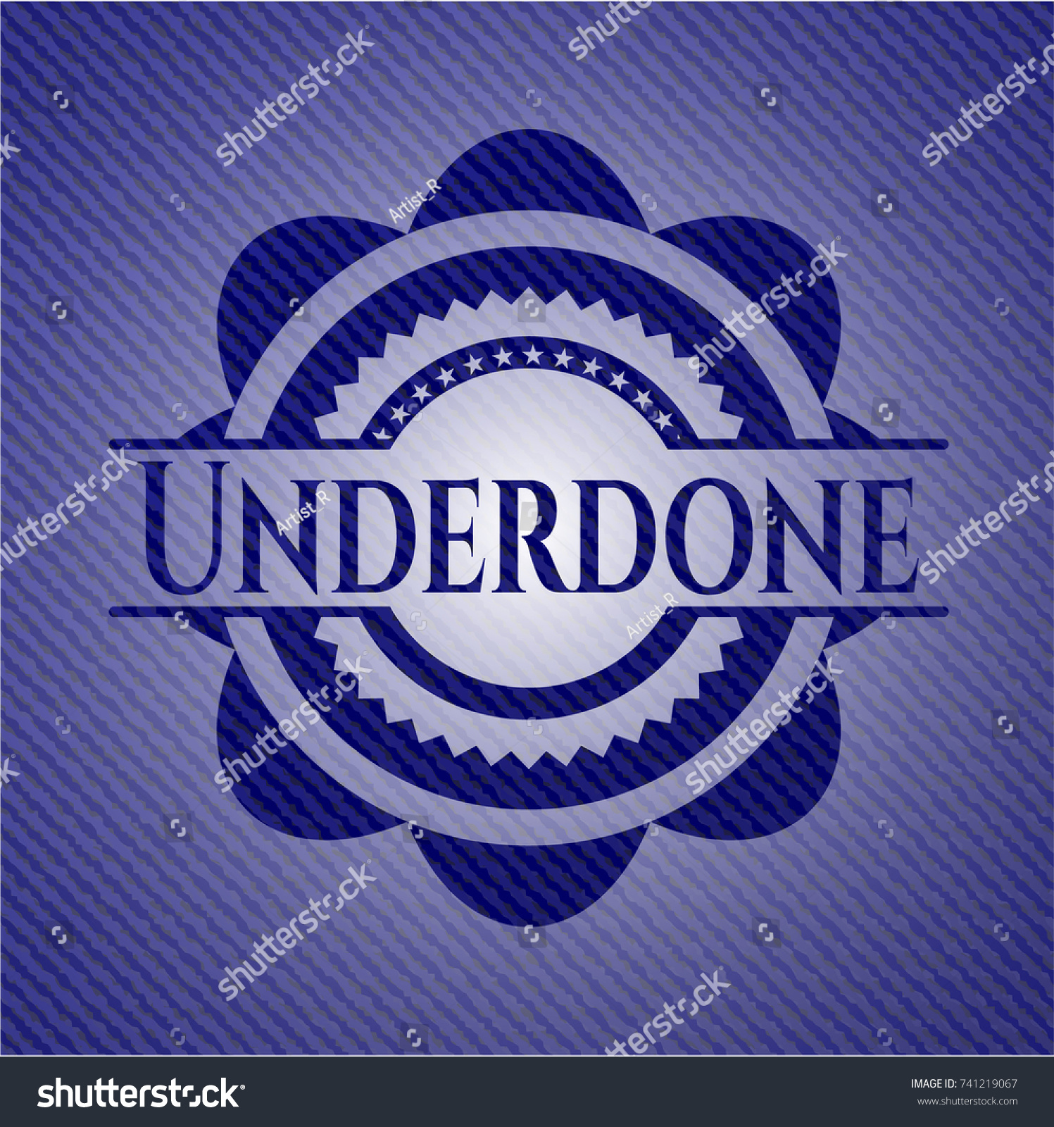 Underdone Jean Texture Stock Vector (Royalty Free) 741219067