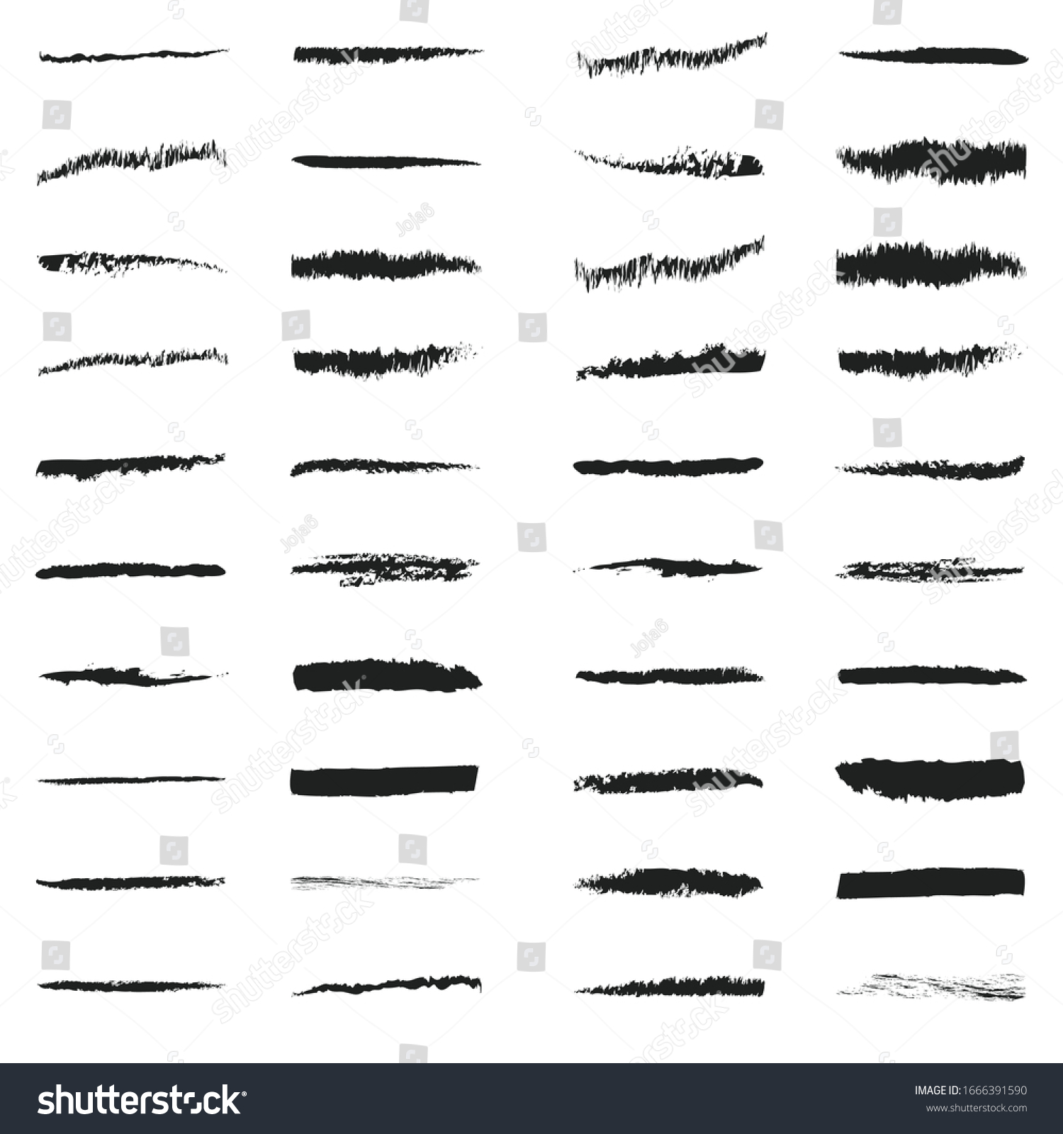 Underline Set Vector Illustration Stock Vector (Royalty Free ...