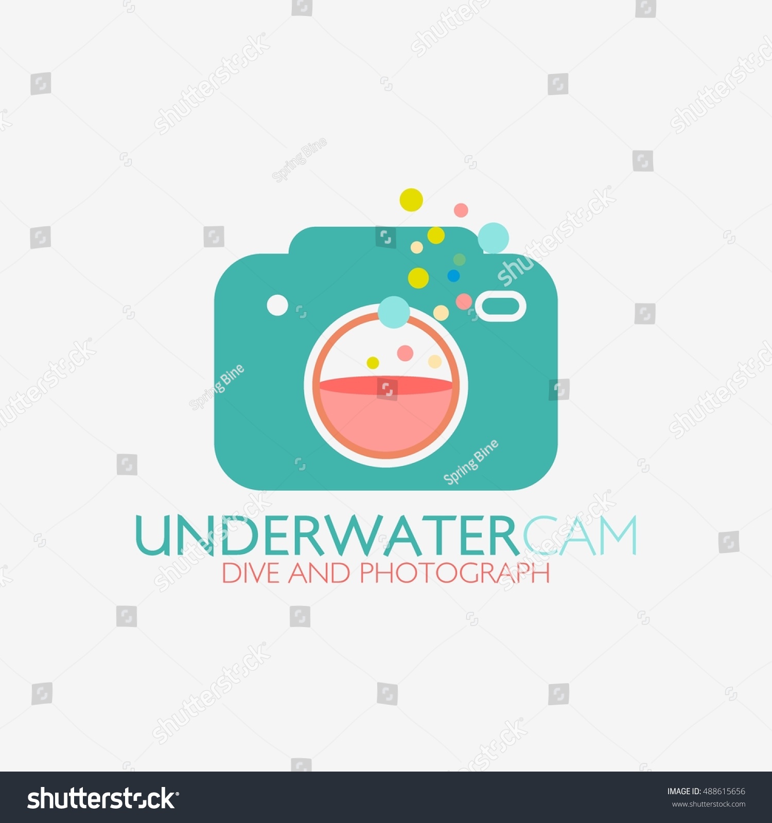 Underwater Camera Logo Template Design Vector: vector de stock (libre ...
